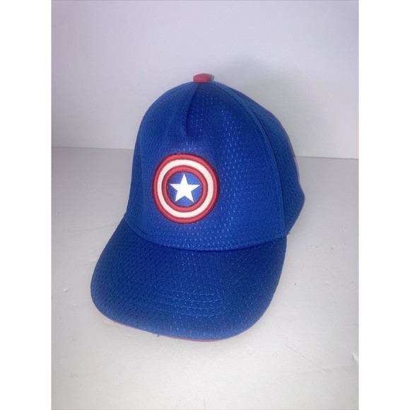 Marvel | Accessories | Marvel Captain America Snap Back Youth Size Sm ...